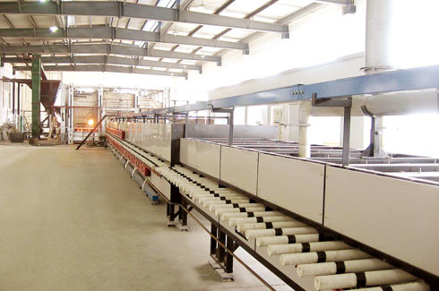 Length 26 - 60m Roller Type Electric Calendering Glass Furnace